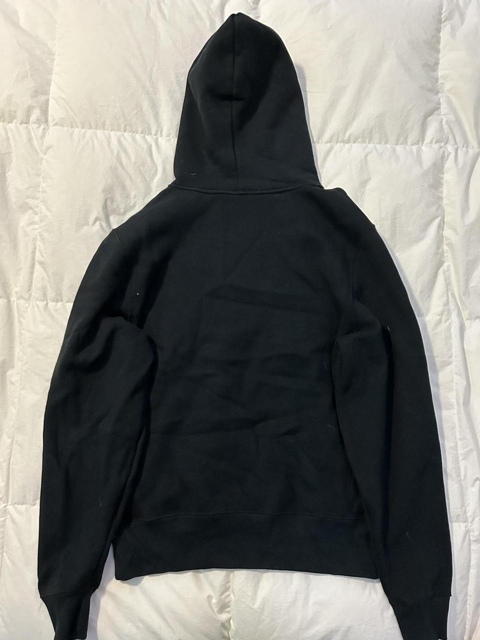 half evil 333 logo black hoodie #grunge #y2k #emo... - Depop