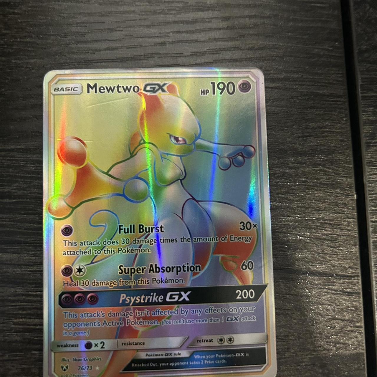 Mewtwo GX Pokémon trading card #PokemonTCG | Depop