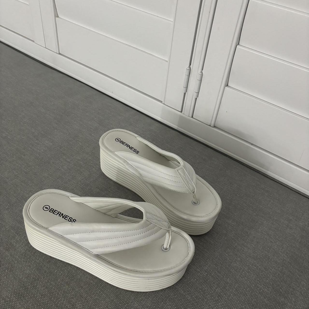 White beach platform sandals 🤍 BRAND: Princess Polly... - Depop