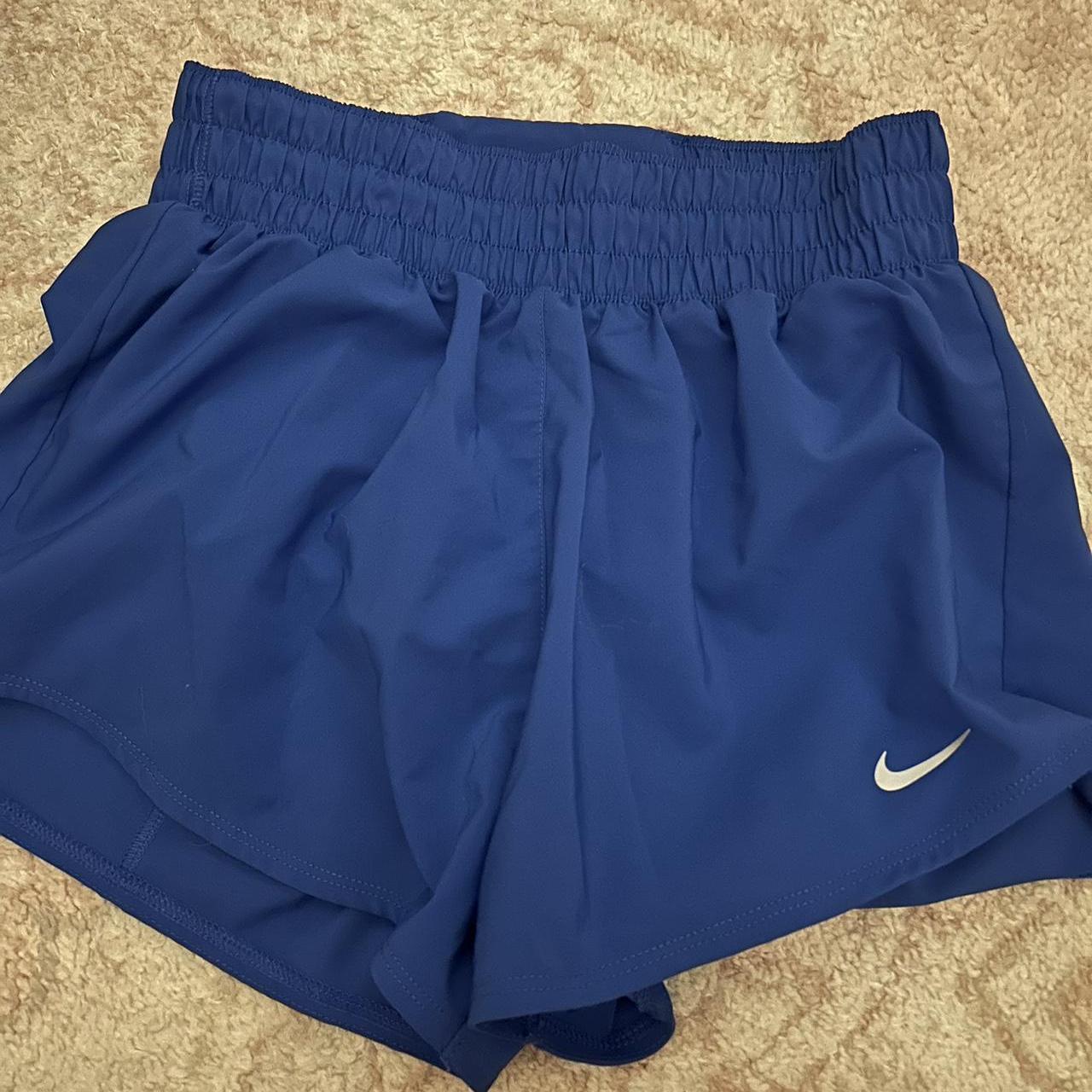 Nike blue running shorts - Depop