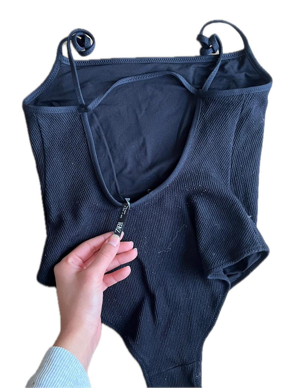 Zara backless black bodysuit - Depop