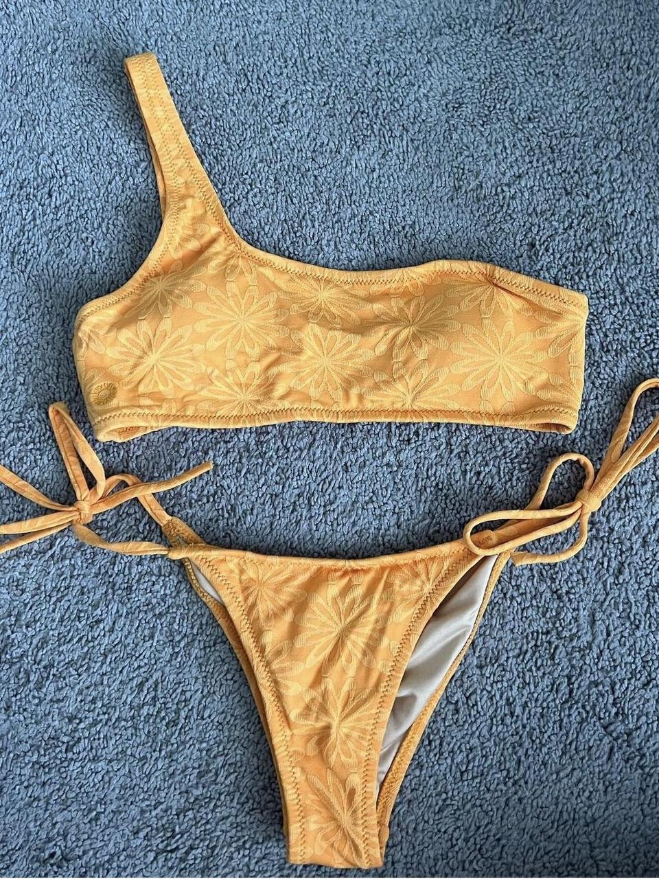 Rhythm Yellow Swim Suit - Depop