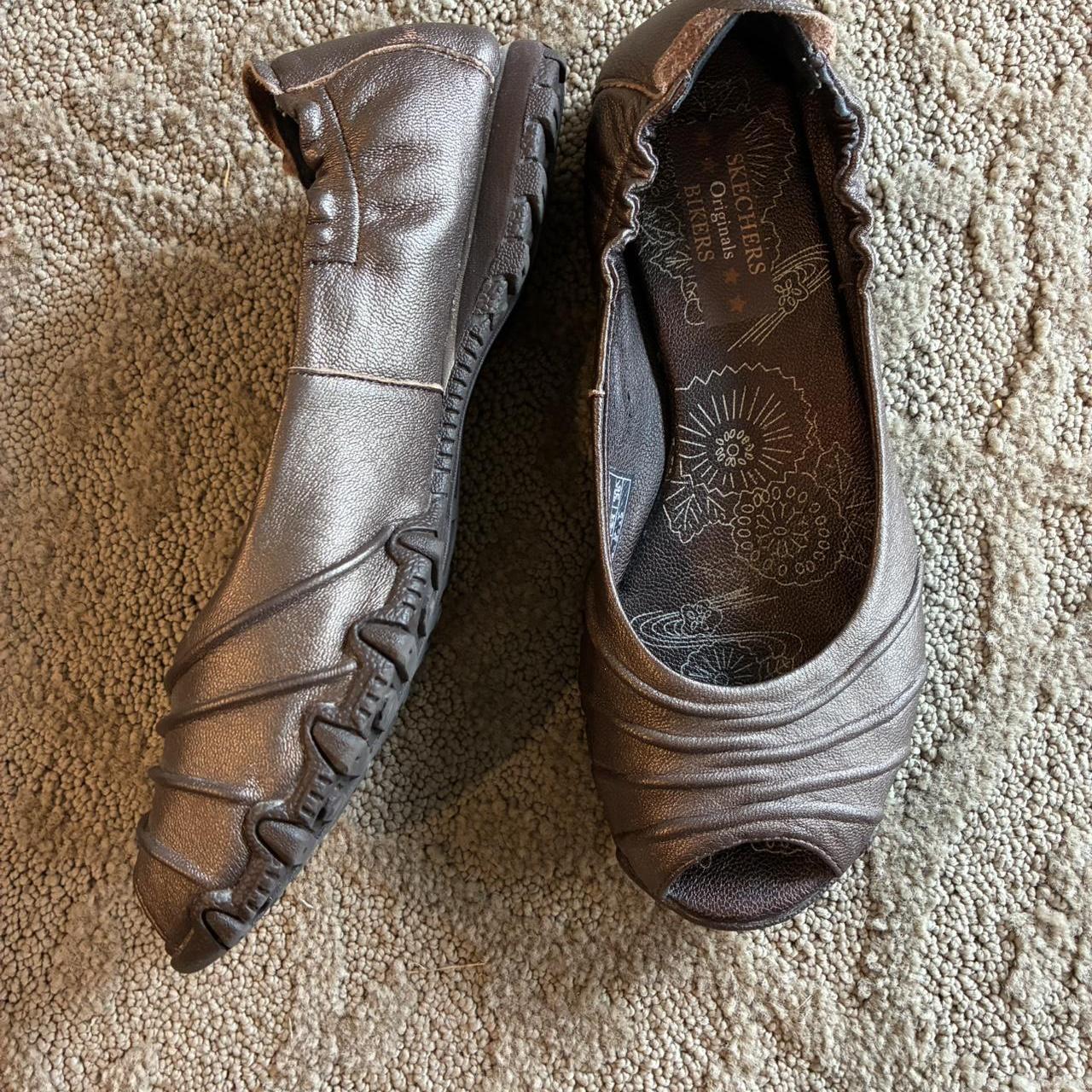 Vintage brown Sketchers biker ballet flats! Super... | Depop