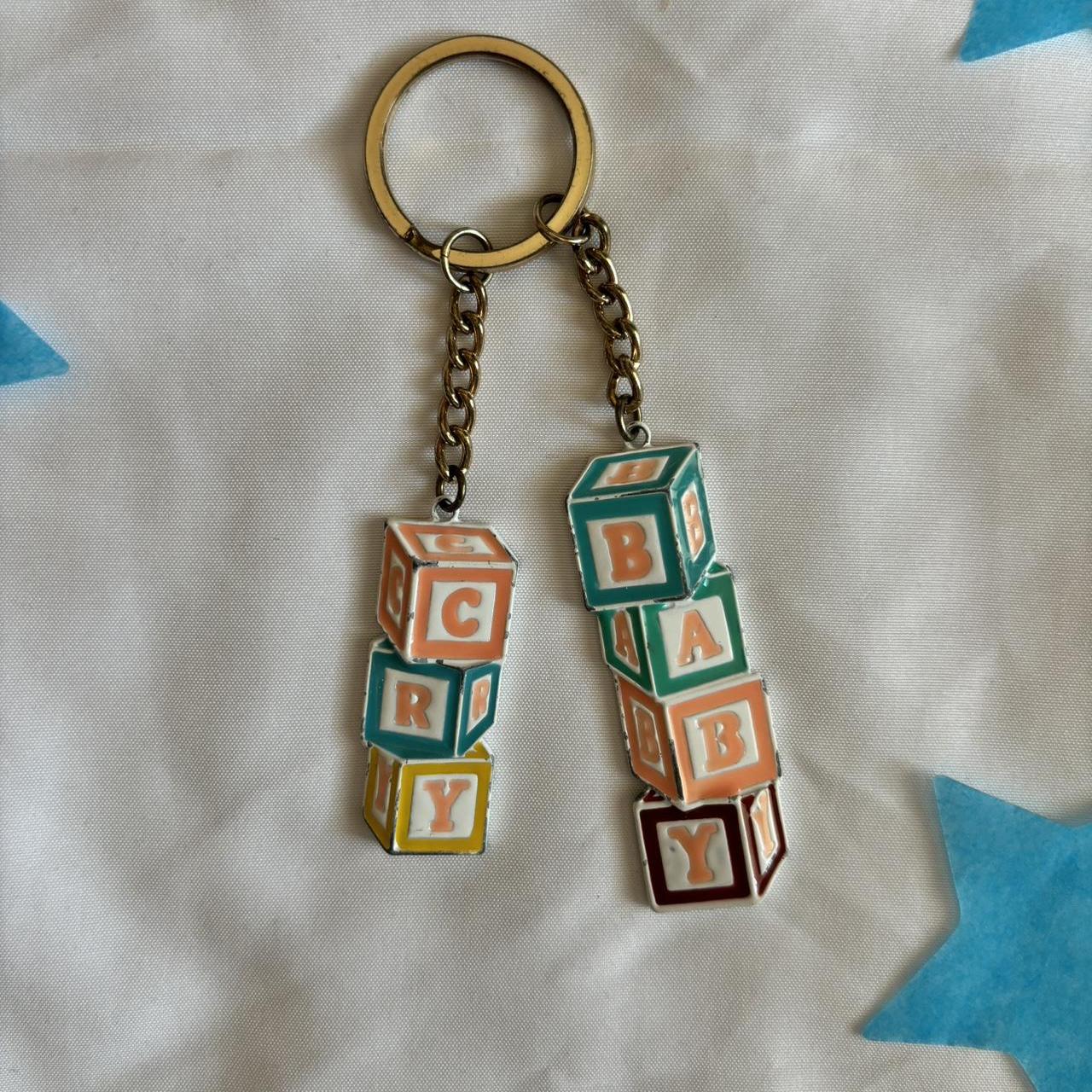 Melanie Martinez USED keychain crybaby baby blocks... - Depop