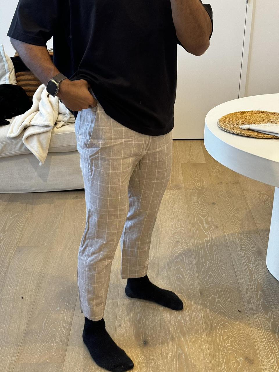 SABA size 32 checkered trousers / pants #saba #pants... - Depop