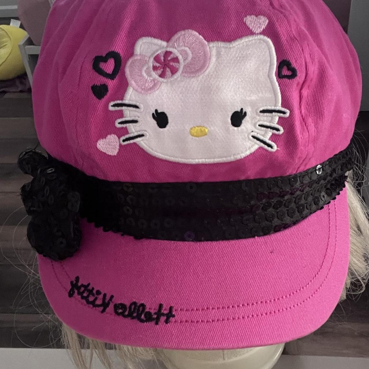 Pink Hello Kitty cap youth sized, or small... | Depop