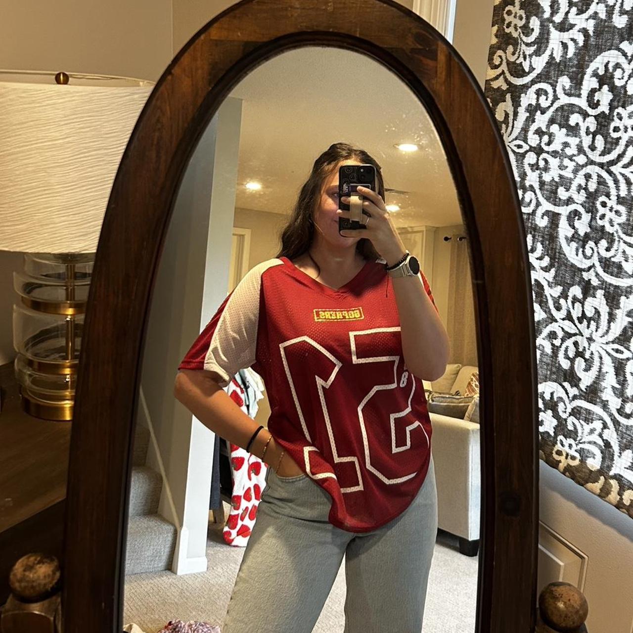 Y2K PINK gopher jersey! Perfect to wear out to your... | Depop