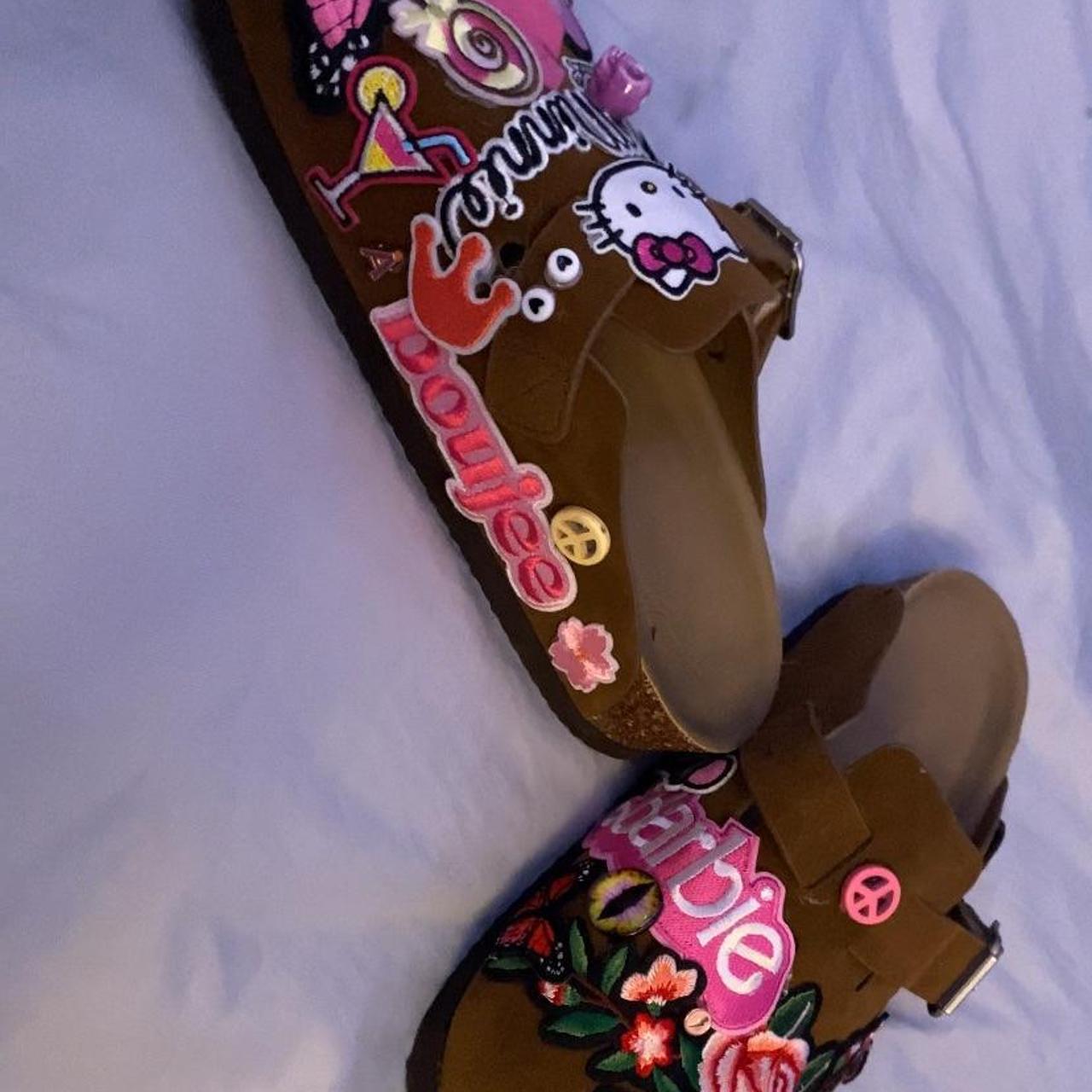 Custom patch work clogs #patchwork #clogs #y2k | Depop