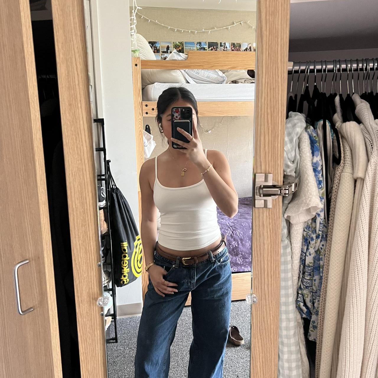 tank air studio tank in milk! NO OFFERS! retail is... | Depop