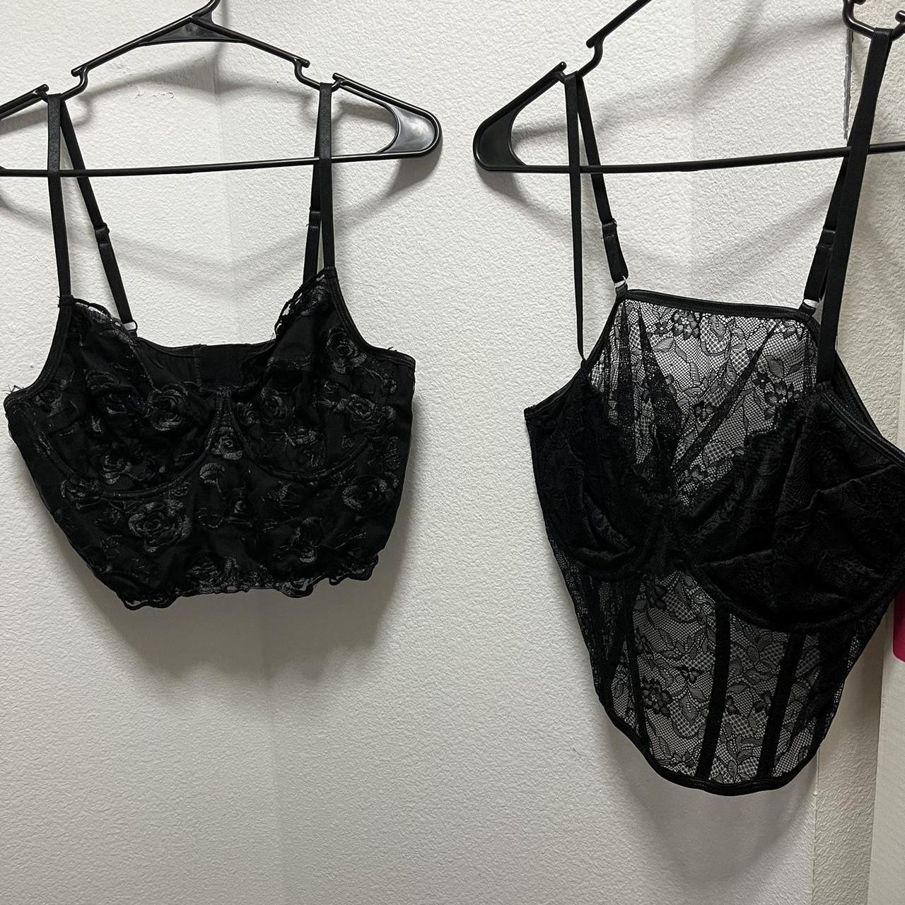 Two set crop lace tops from SHEIN brand new with... - Depop