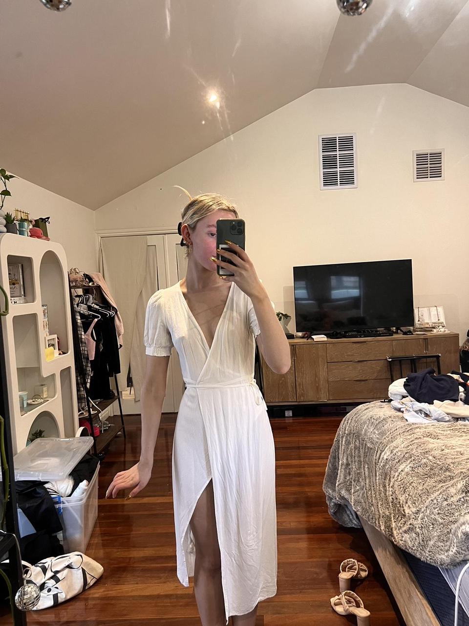 THE FROLIC - midi dress / swimwear cover SIZE 6 - Depop