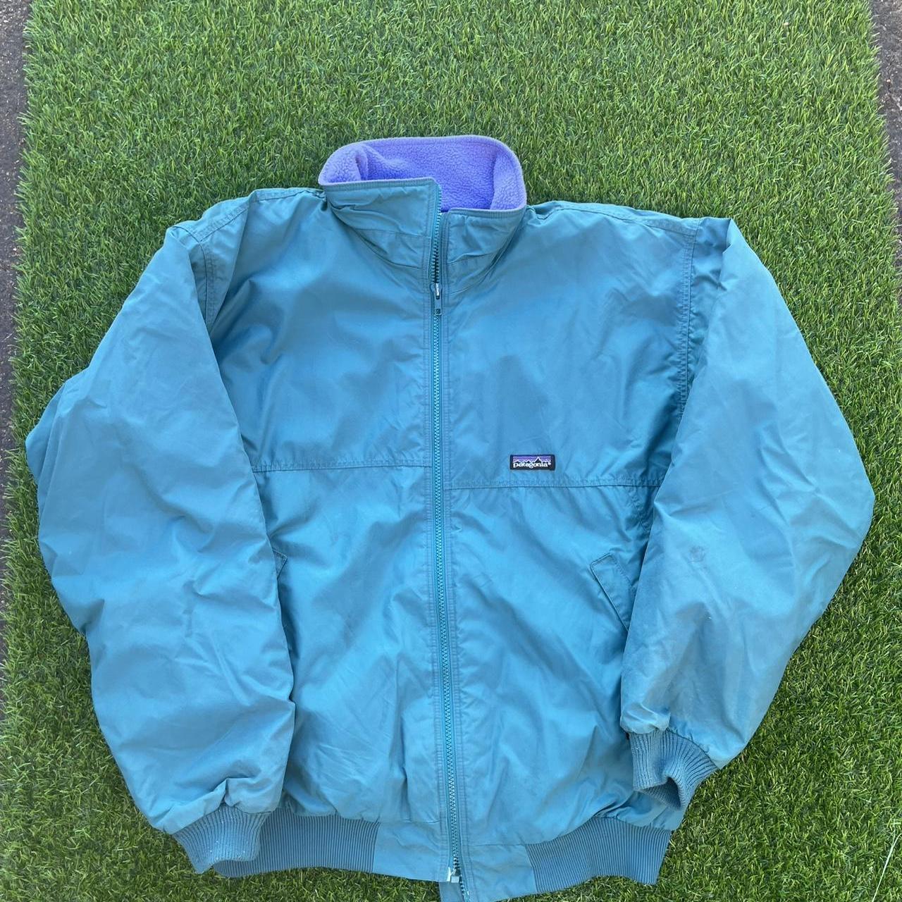Vintage 90s Light blue Patagonia Jacket super rare... | Depop