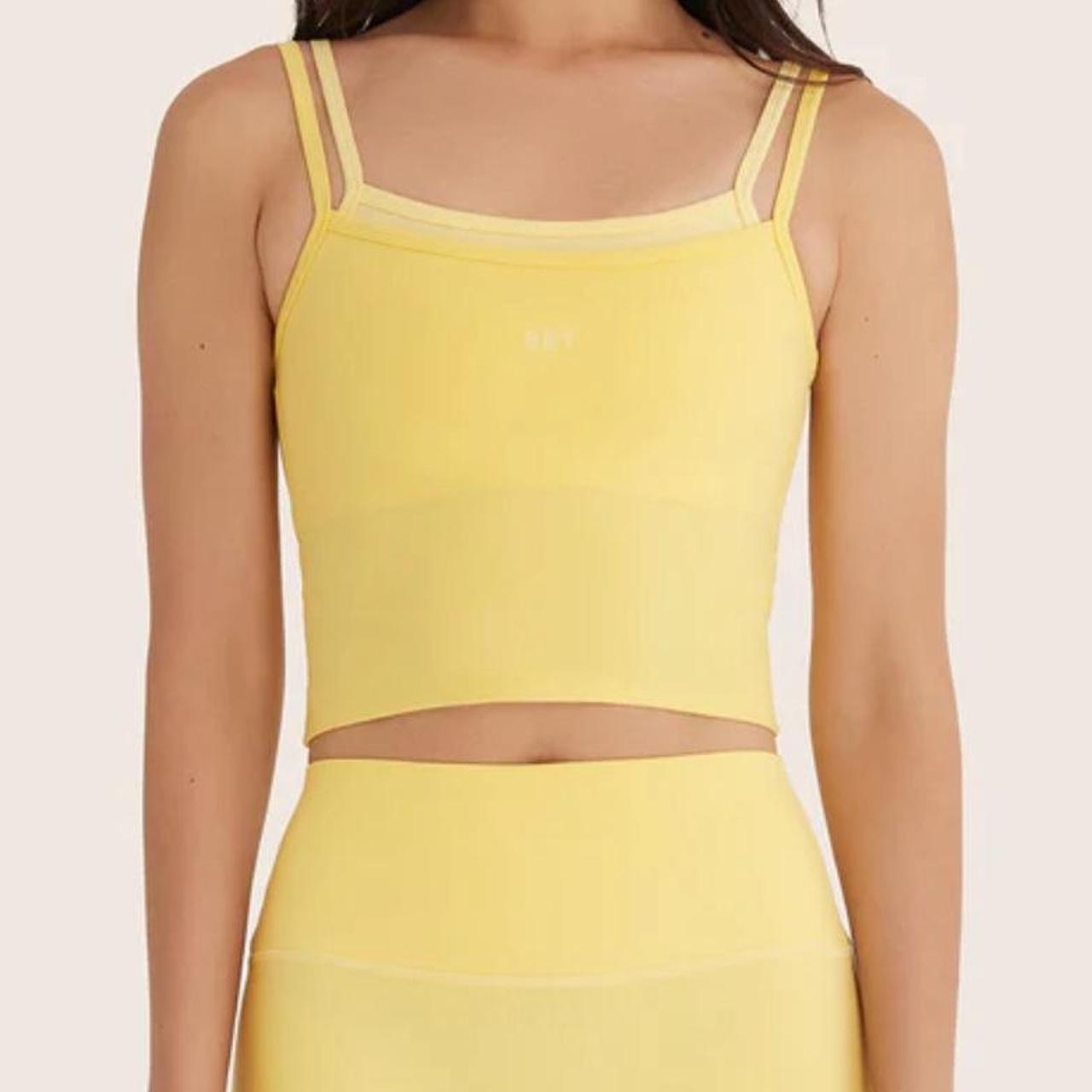 Set Active Yellow Cami - Sunshine Formcloud - Cloud... | Depop