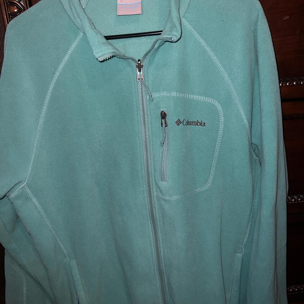 Columbia light blue fleece jacket #outdoor | Depop
