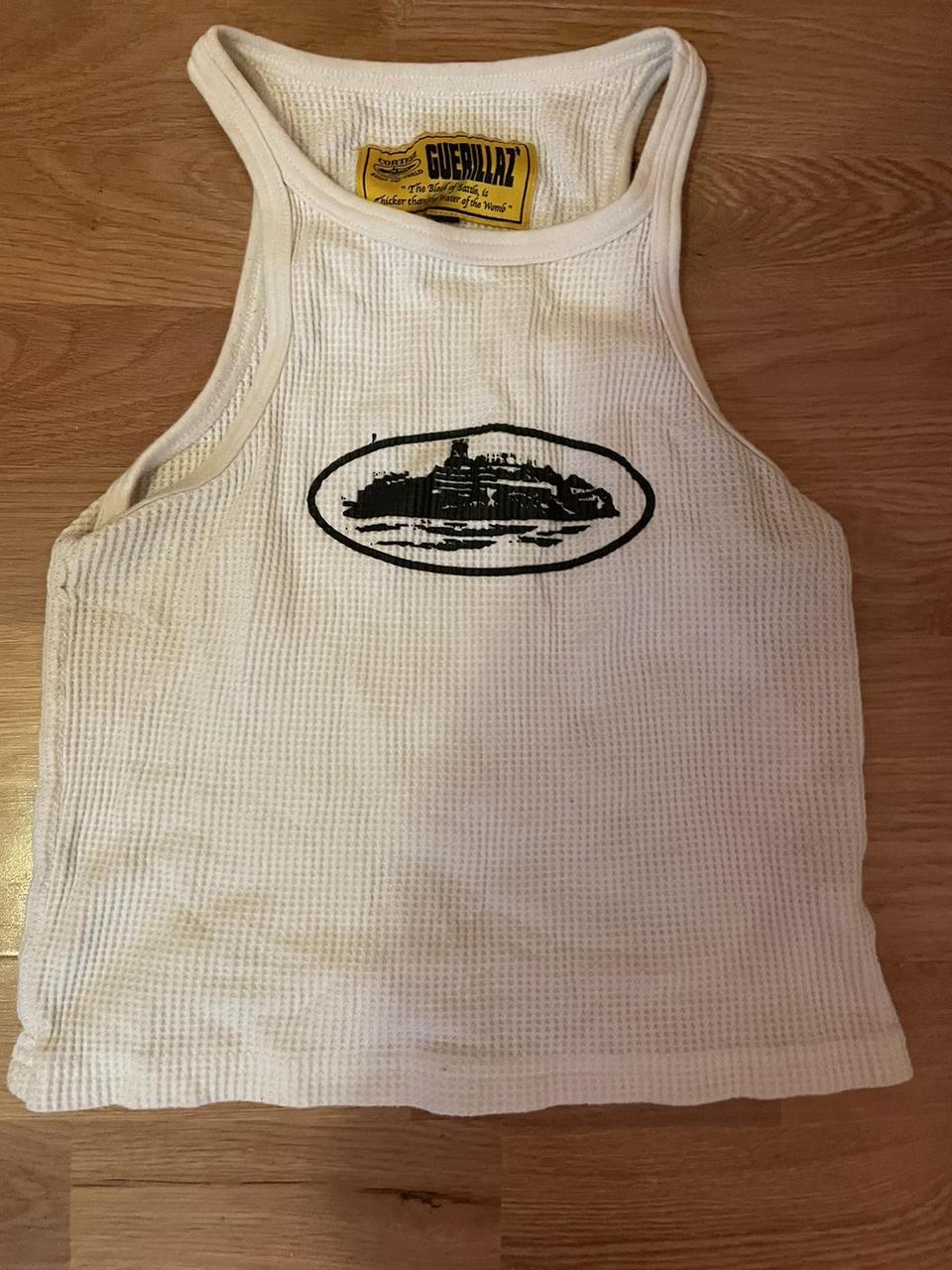 Cortez white top - Depop