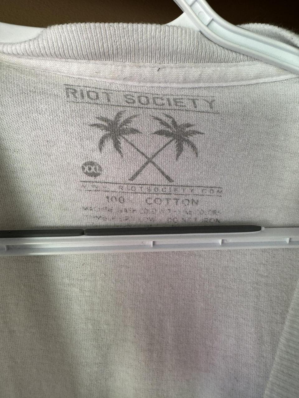 Riot Society t-shirt banana print teddy bear with... - Depop