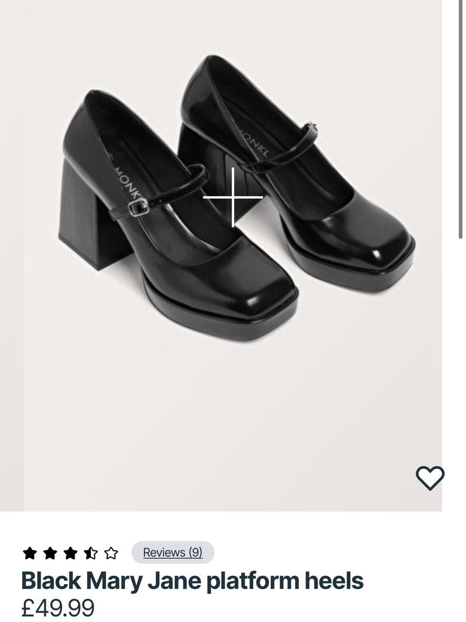 Monki Mary Jane platform heels. Worn once. Size 5 -... - Depop
