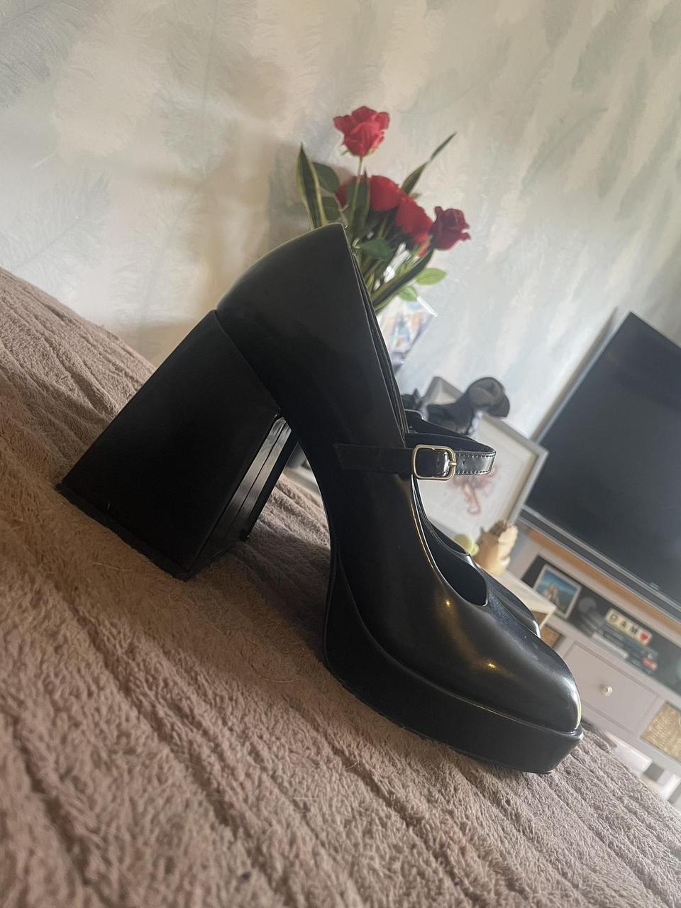 Monki Mary Jane platform heels. Worn once. Size 5 -... - Depop