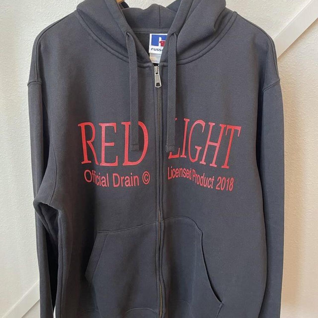Drain Gang Bladee 2018 Red Light Hoodie Limited... | Depop