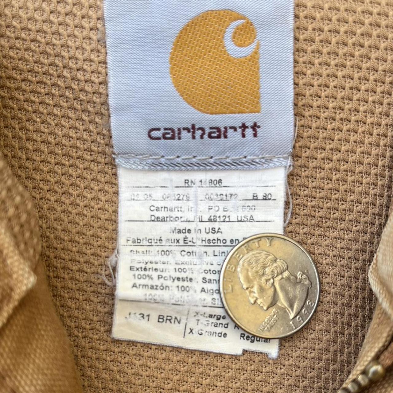 Carhartt J131 BRN Brown Tan Jacket Hoodie Workwear | Depop Carhartt J131 BRN Brown Tan Jacket Hoodie Workwear | Depop