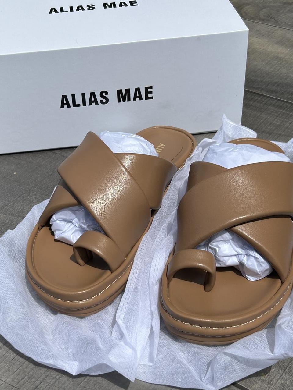 Alias Mae Shae Pecan Leather Rrp 23995 Aud Size Depop