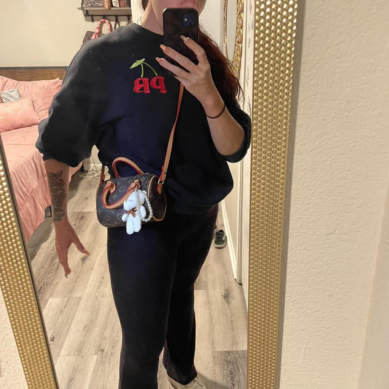 Mini Lv Neverfull MM bag in monogram canvas with... | Depop