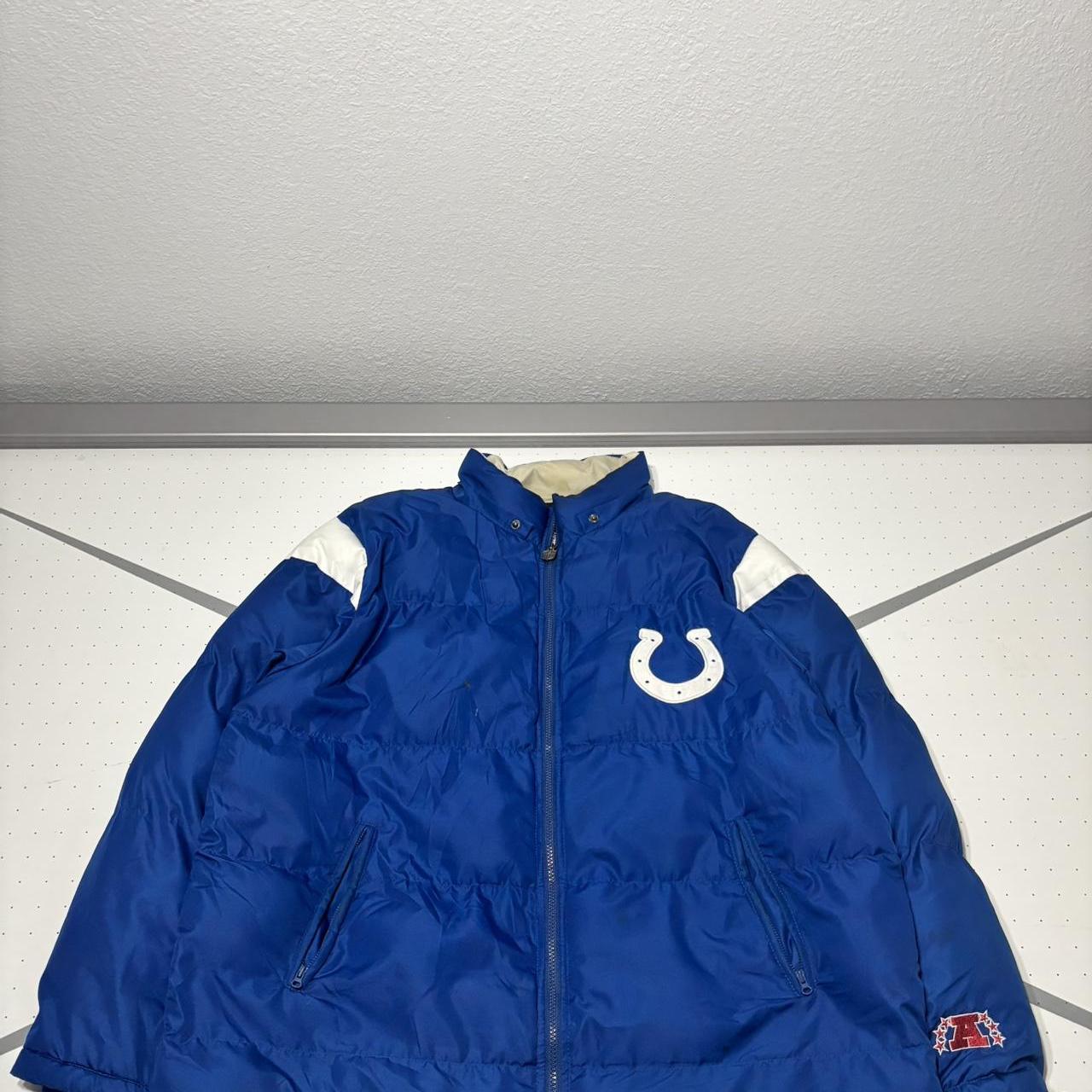 NFL Indianapolis Colts puffer jacket Size:... | Depop