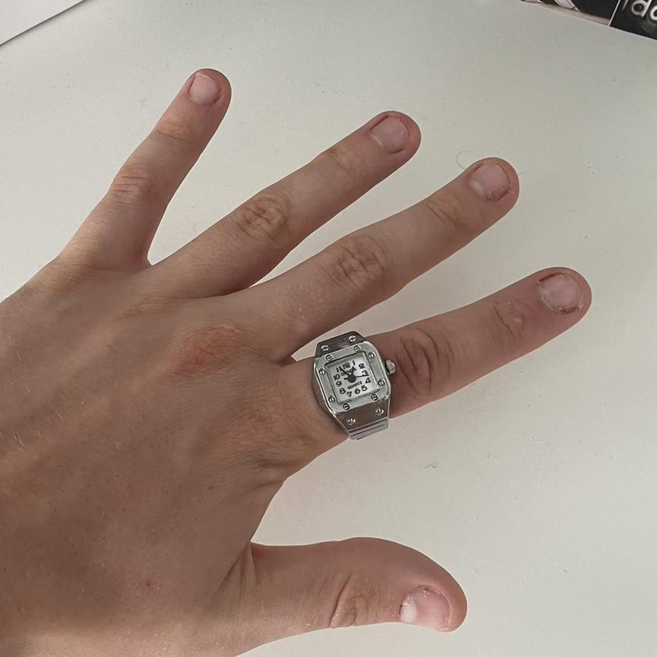 Fully Functional watch ring Ticks and has... - Depop