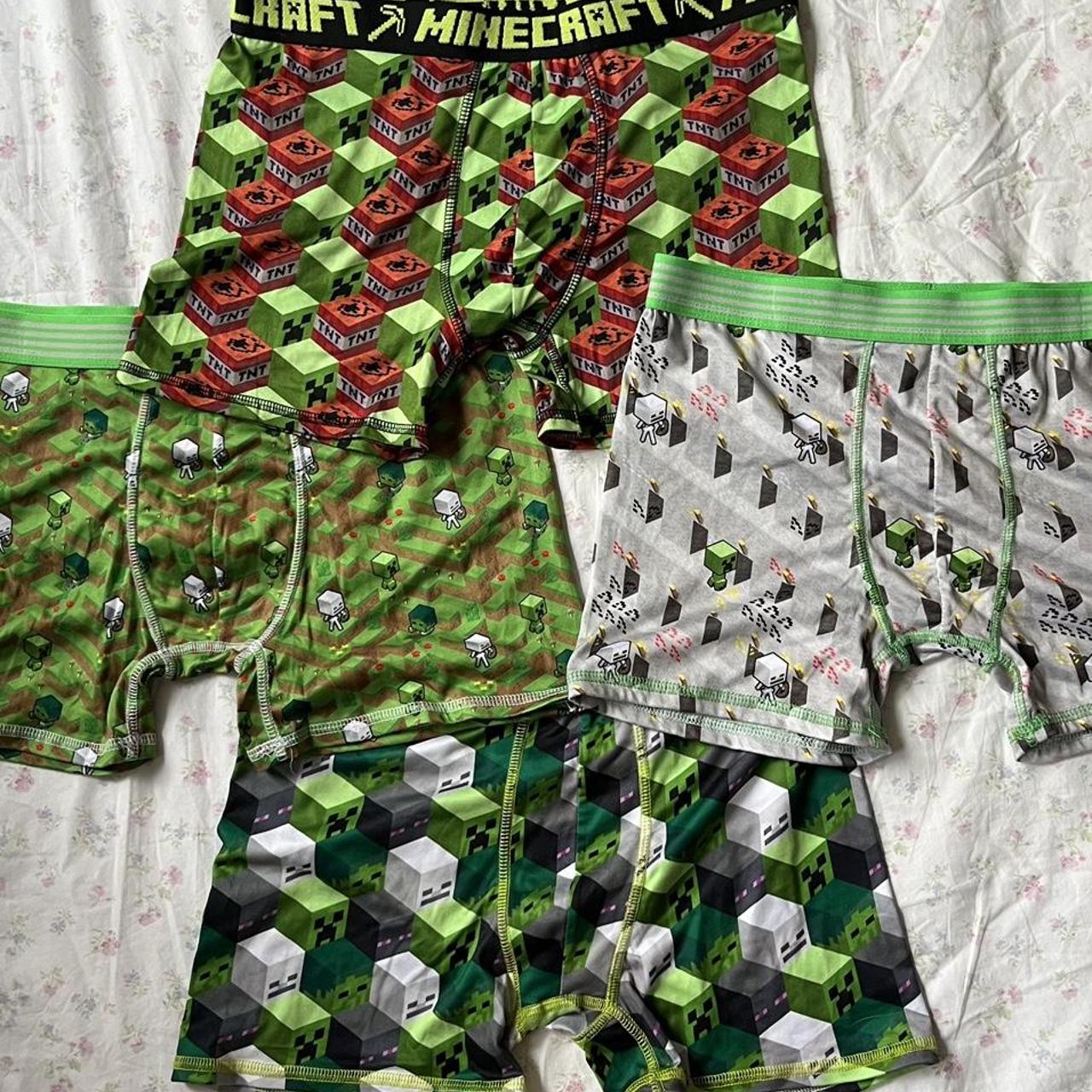 minecraft boxers 4 pack new bought the wrong... - Depop