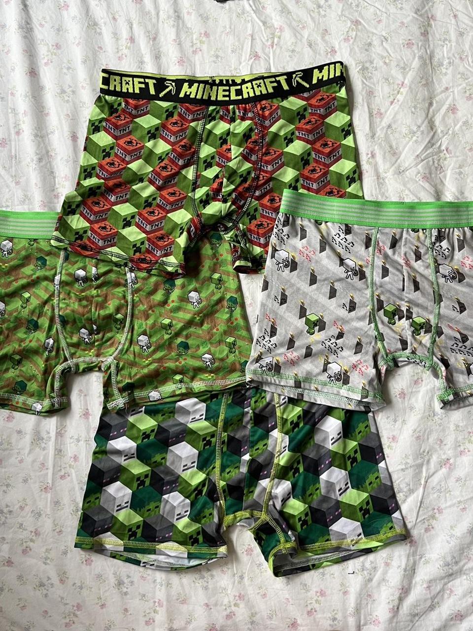 minecraft boxers 4 pack new bought the wrong... - Depop