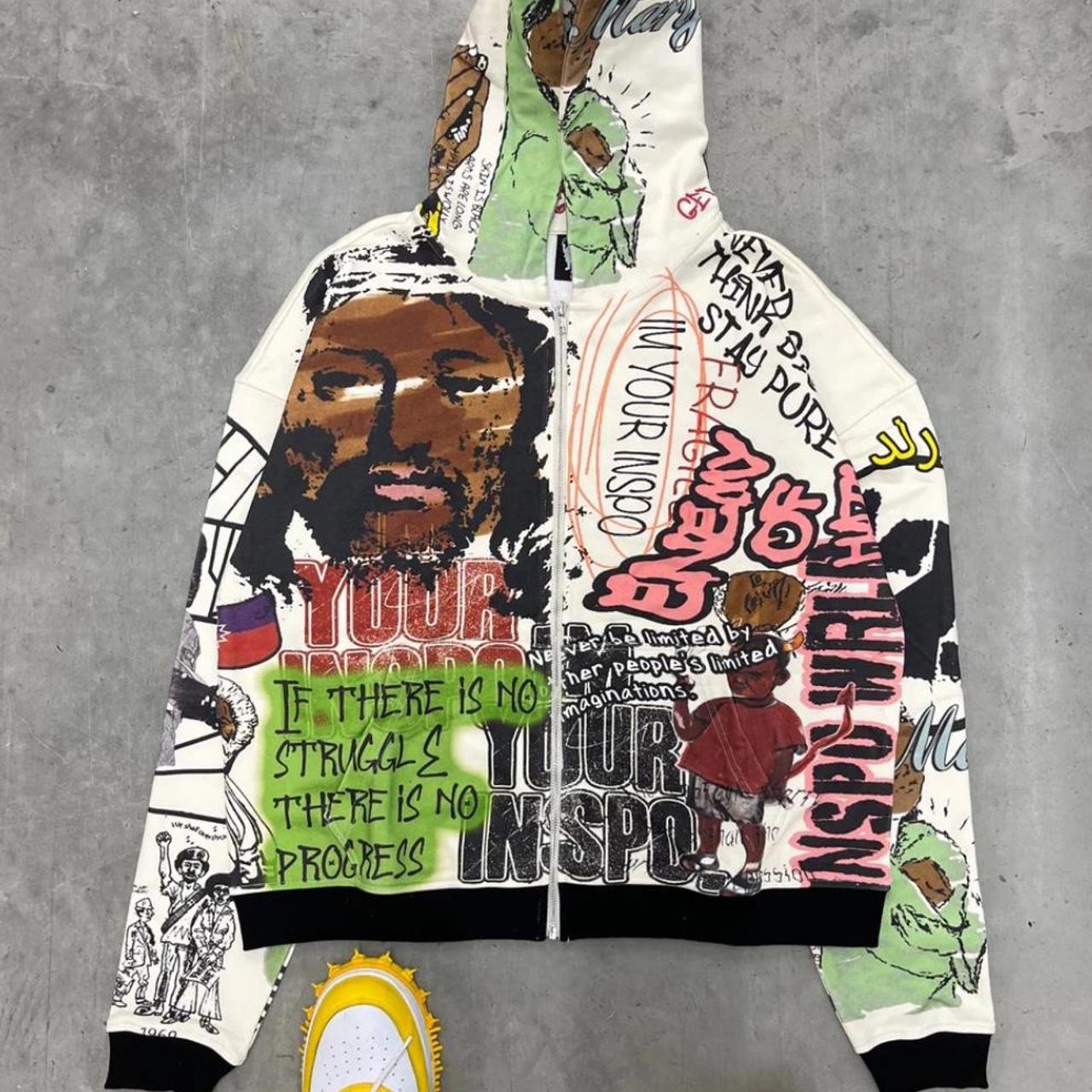 Inspo world zip-up Size xs Cropped fit Worn 3 times | Depop