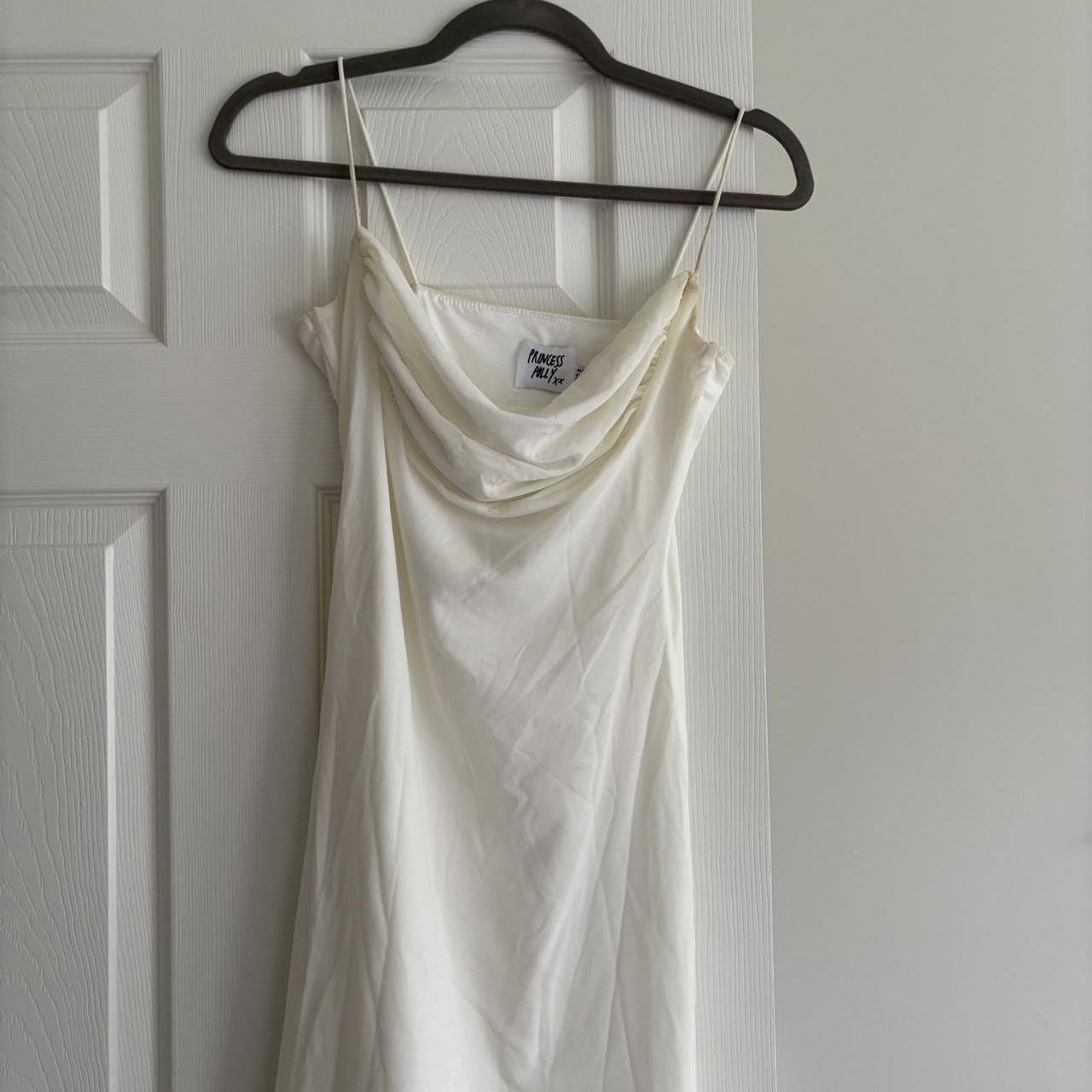 Princess polly mini white slip dress. Some tanner on... | Depop
