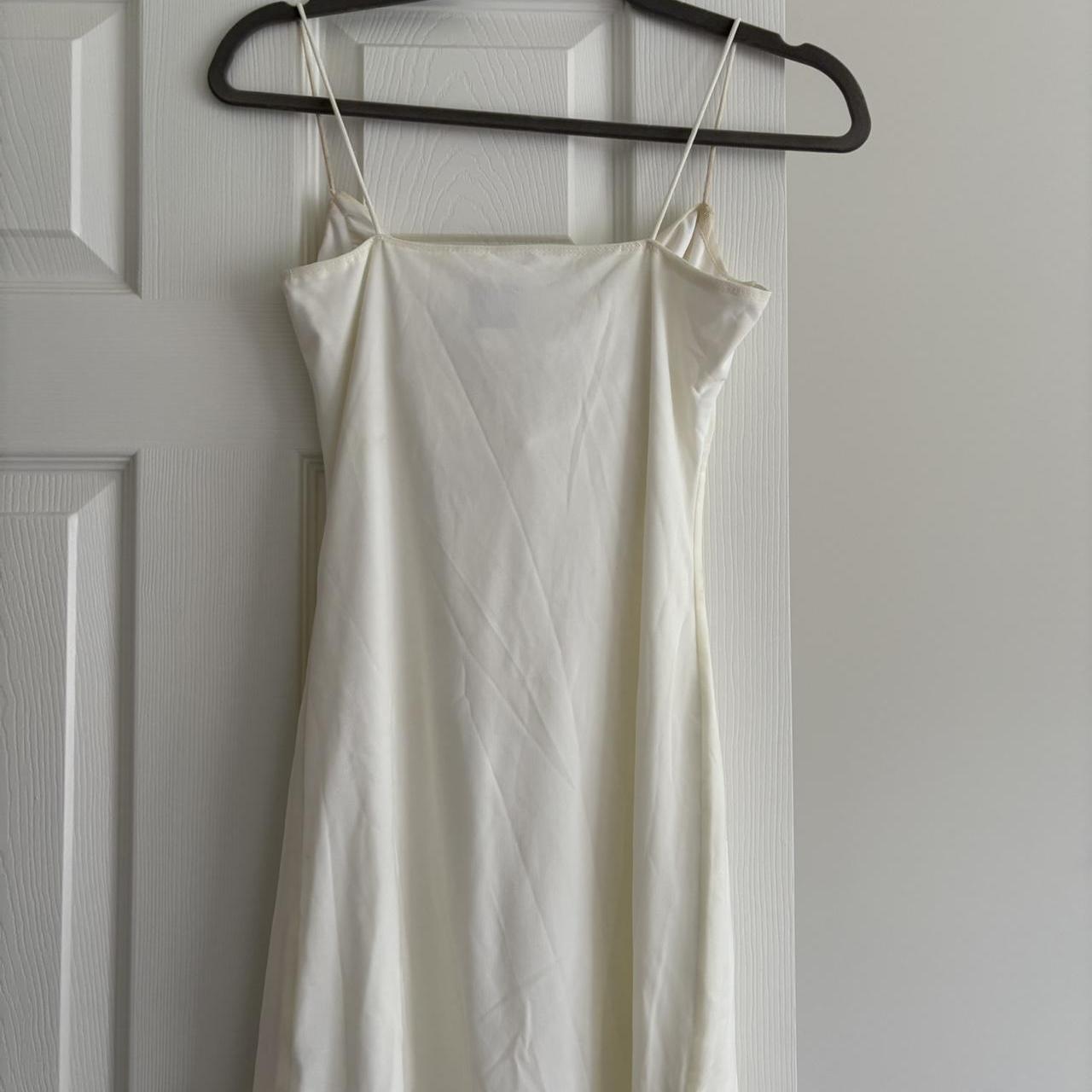 Princess polly mini white slip dress. Some tanner on... | Depop
