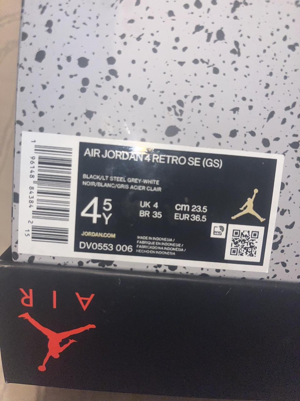 Black canvas 4s GS size 4.5 Open to offers (no... - Depop