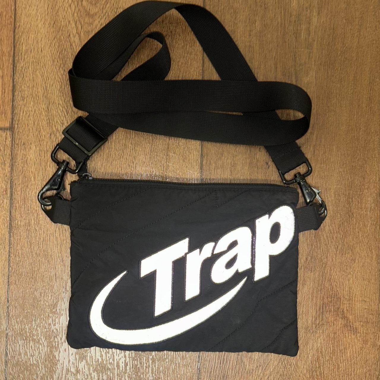 Black Trapstar pouch, the Trapstar writing on the... - Depop
