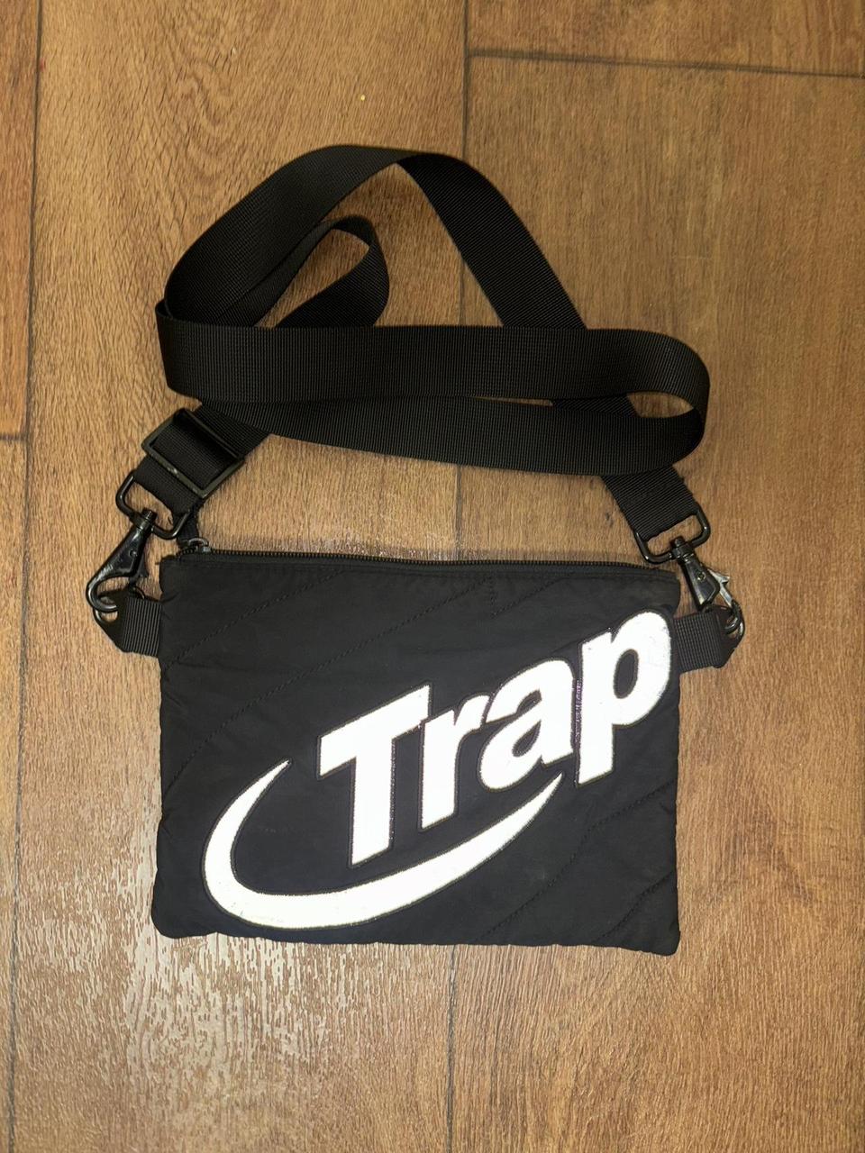 Black Trapstar pouch, the Trapstar writing on the... - Depop