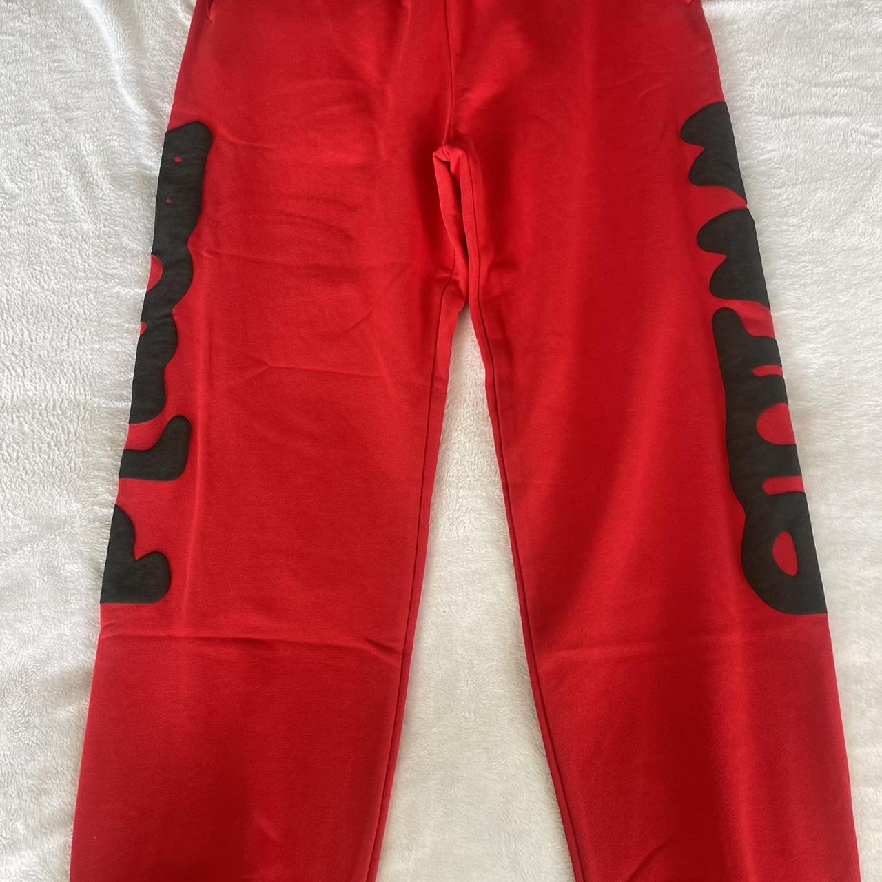 XL Spider Beluga Sweatpants Red Never Worn | Depop