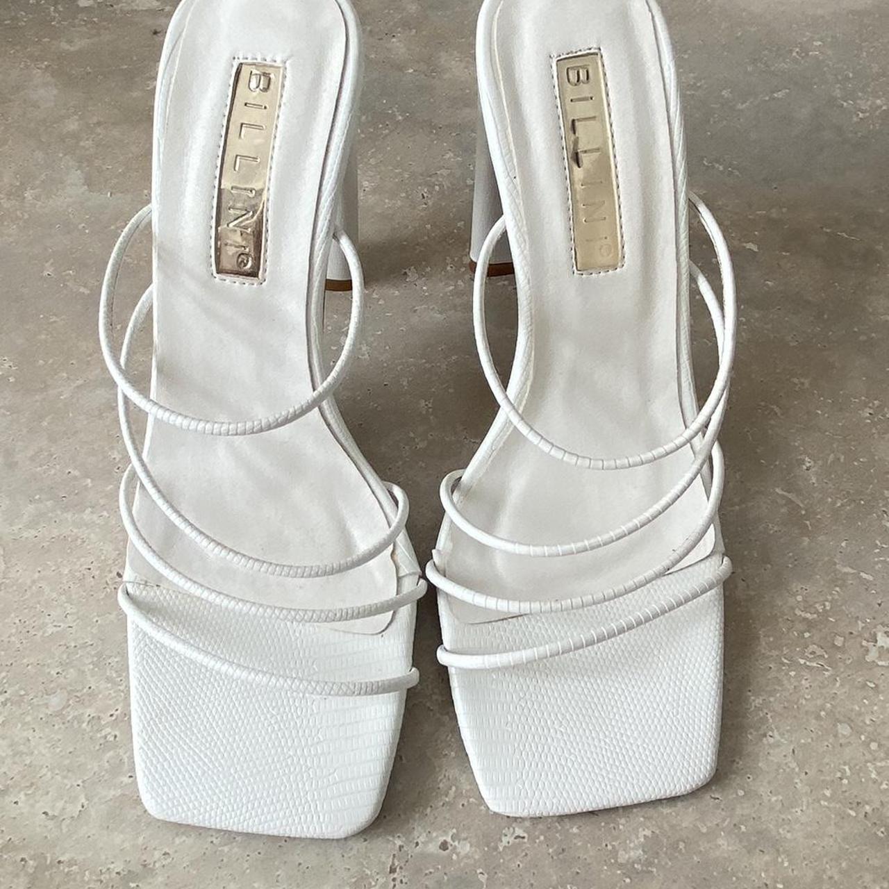 Billini heels white size 5 Only worn once, I love... - Depop
