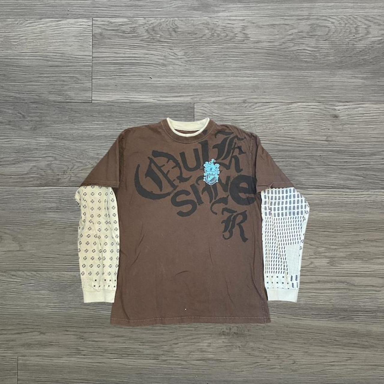 Double layered Brown quicksilver shirt😻😻 Comes... | Depop