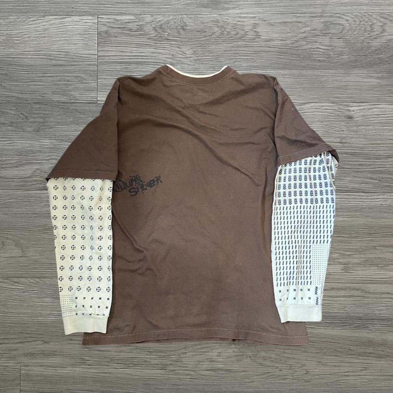 Double layered Brown quicksilver shirt😻😻 Comes... | Depop