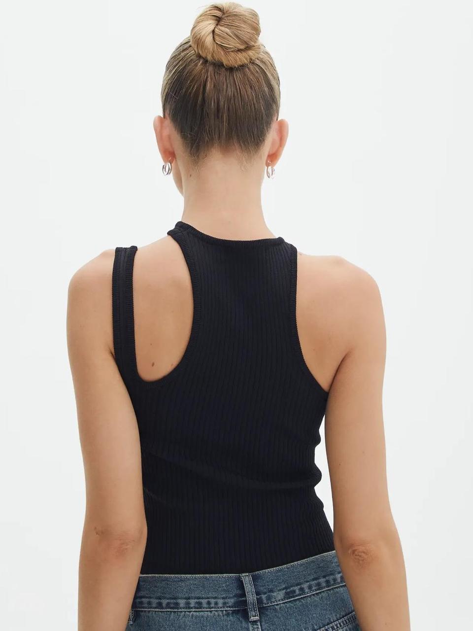 Glassons Cut Out Ribbed Tank Top This top features... - Depop