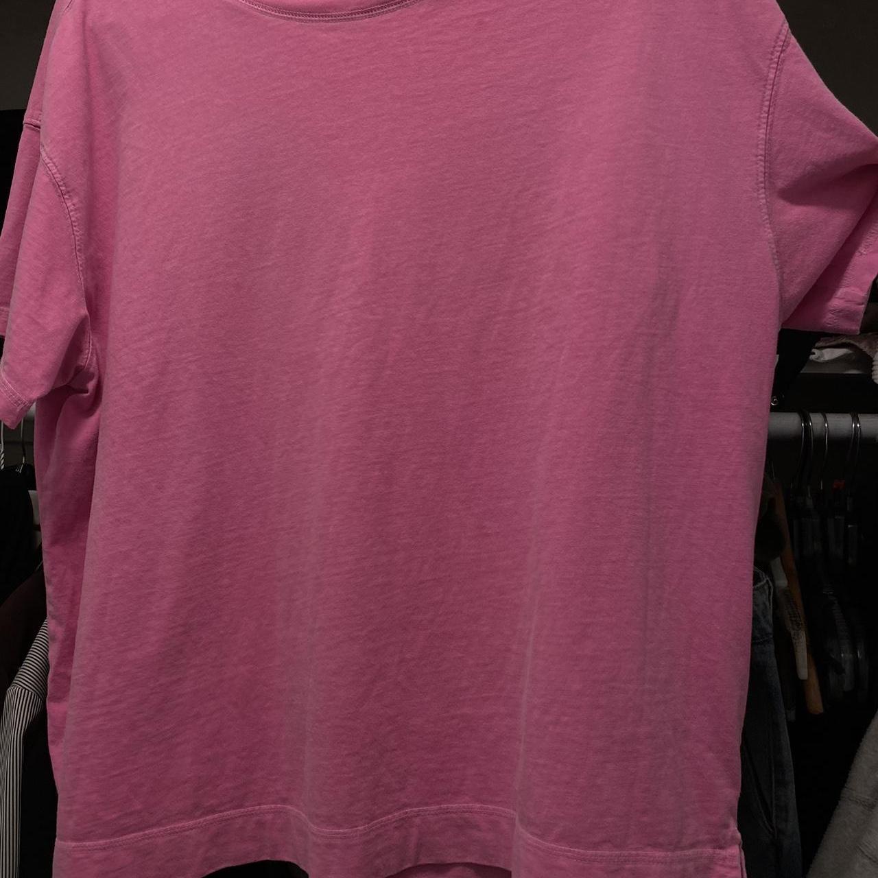 cropped washed out pink tee, comfortable to wear &... - Depop
