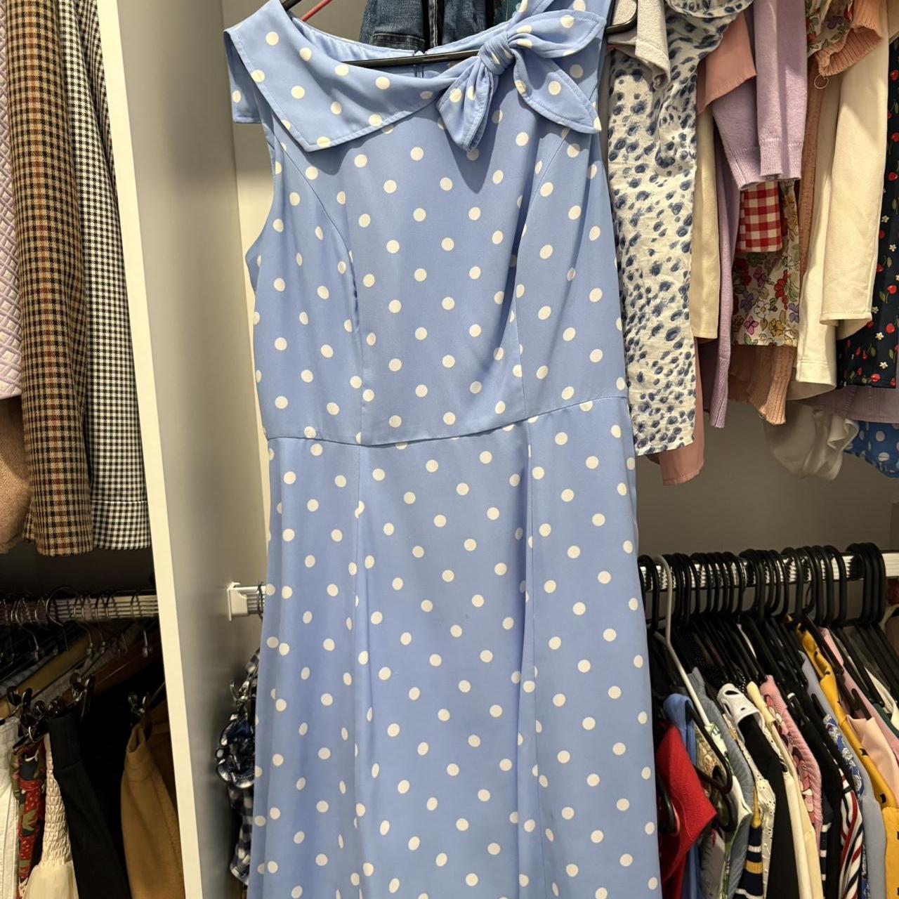 Review size 10 day dress in baby blue. Fits size... | Depop