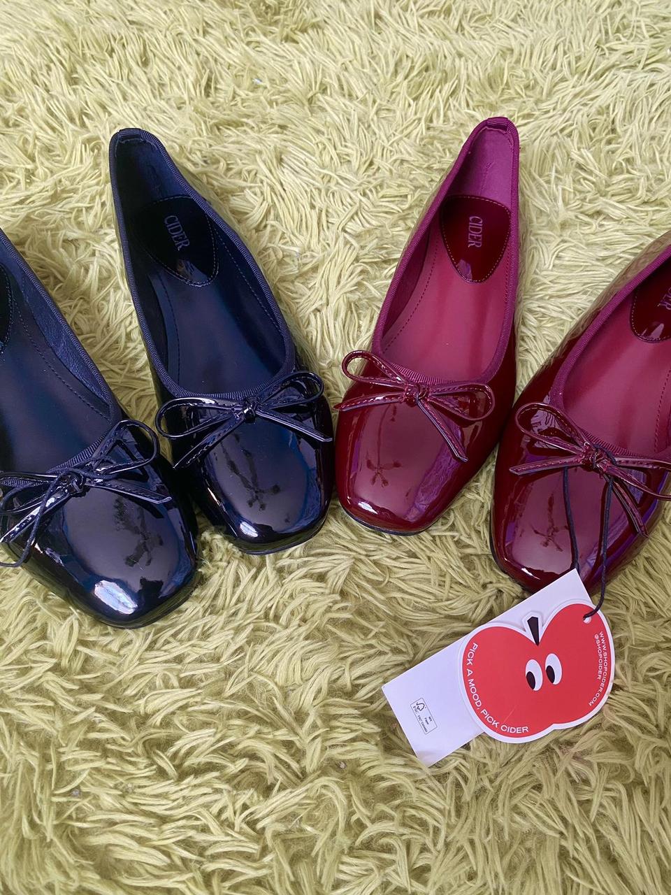 CIDER coquette ballet flats these are brand new !... - Depop