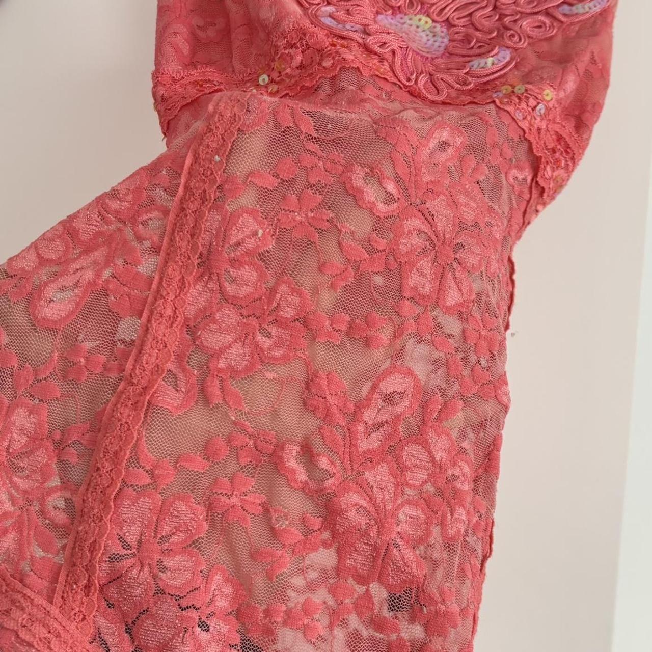 Small; Literally the cutest and girliest pink Lacey... | Depop