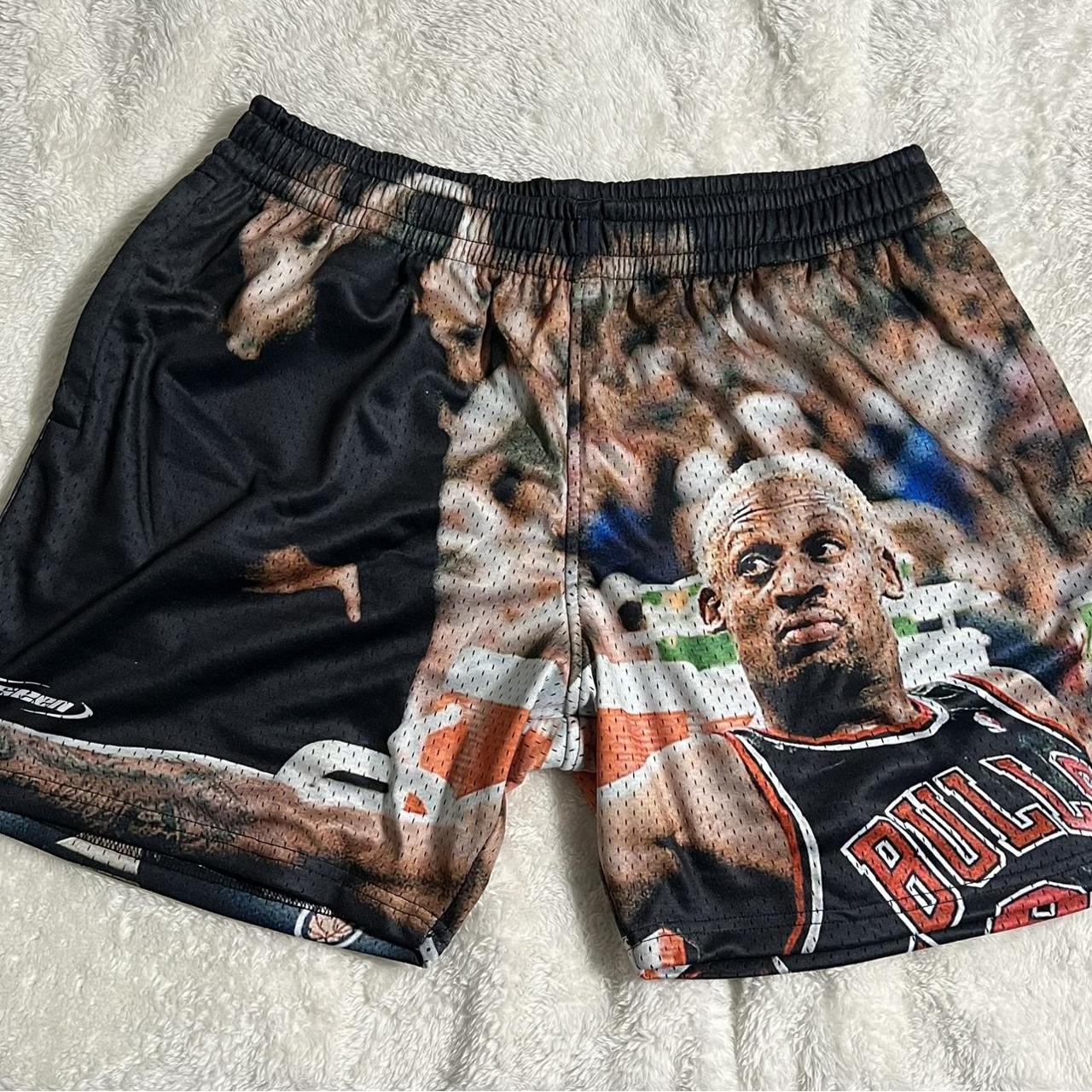 New brand seen Dennis Rodman mesh shorts never worn... - Depop