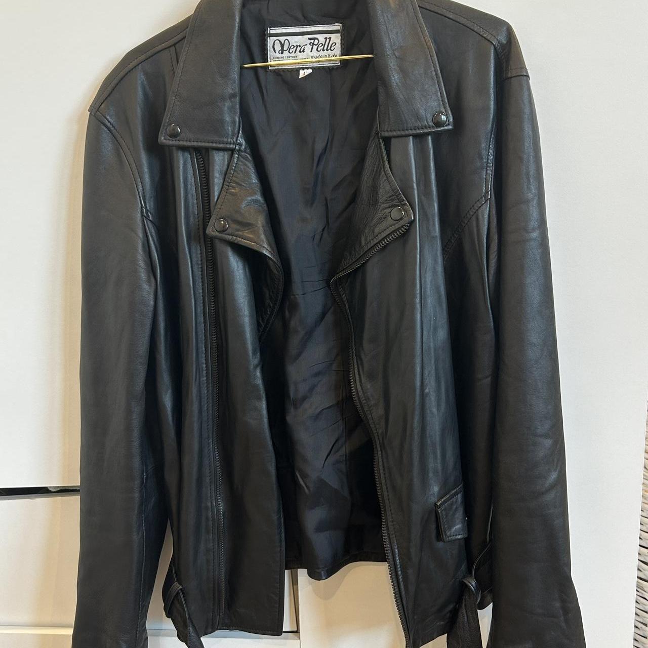Pera Pelle genuine leather biker jacket - made in... - Depop