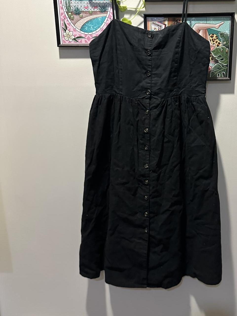 Size 12 black midi dress *close up photos look... - Depop