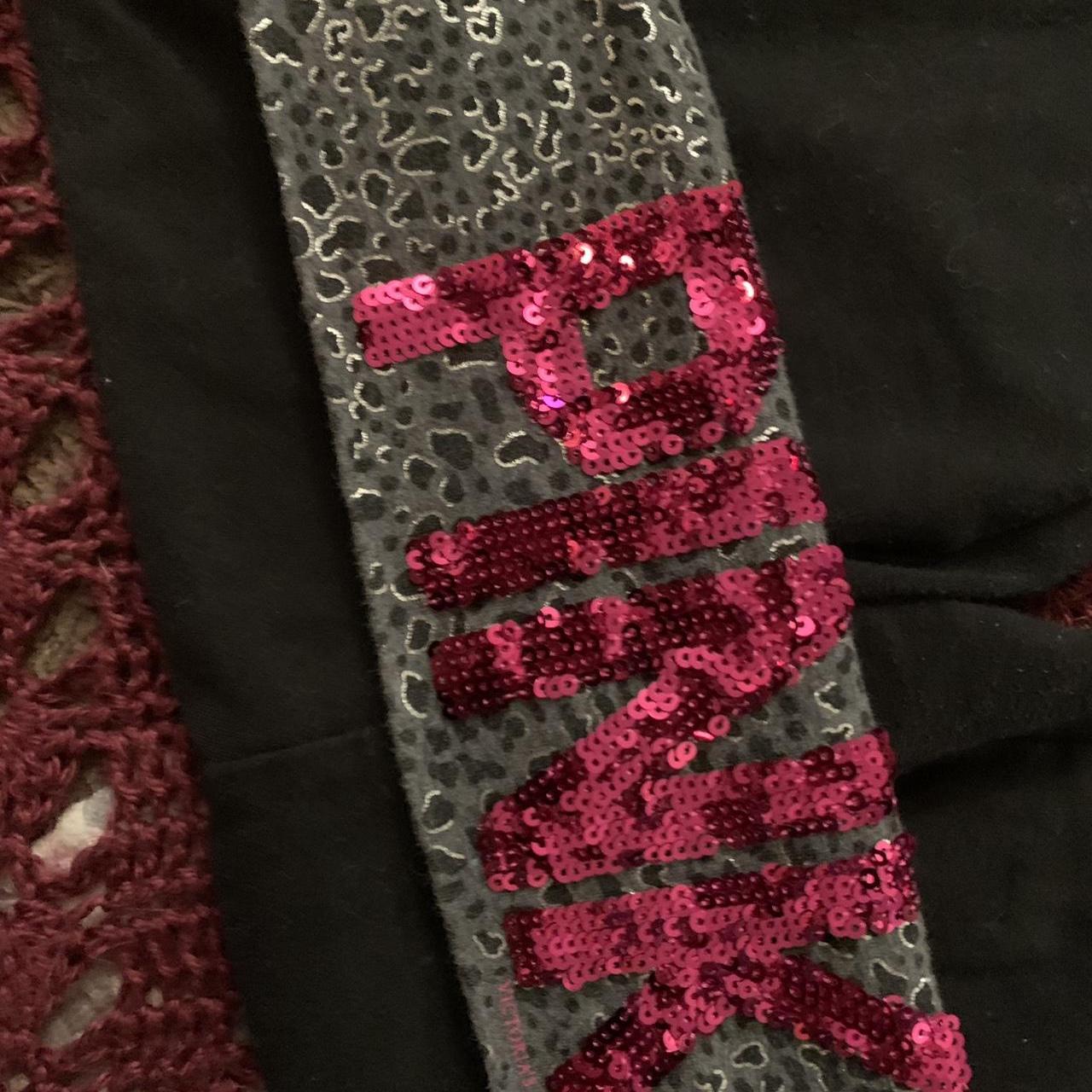 Y2K Victoria secret Pink Lepoard fold over leggings... | Depop