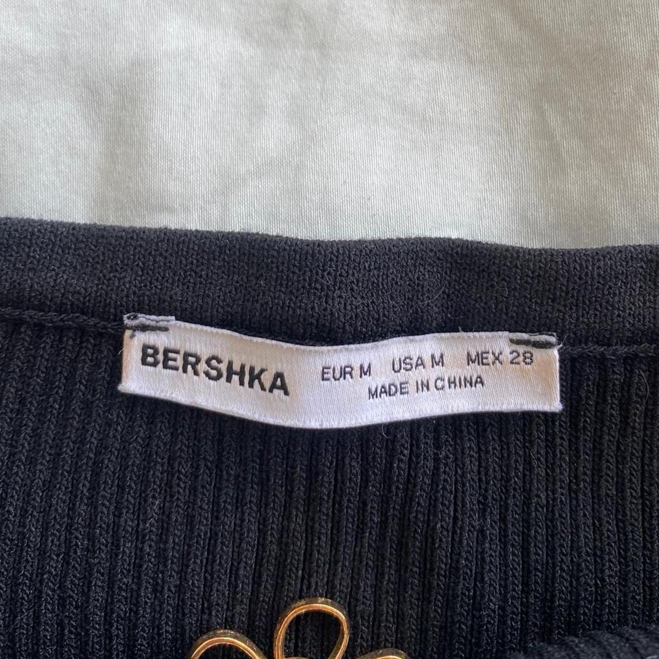 Black Bershka boob tube / strapless top #corsettop | Depop